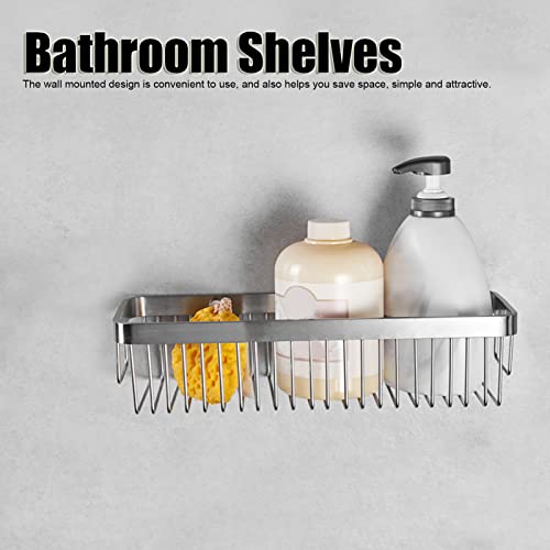 Shower Caddy Corner Shower Basket Sturdy Wall Mounted Bathroom Shelves for Bedroom Balcony Stainless Steel Bathroom Storage Baskets Wall Mounted Shelf Bathroom Supplies Easy to Install,Rack