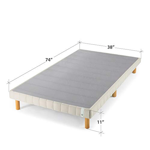 ZINUS GOOD DESIGN Award Winner Justina Metal Mattress Foundation, 11 Inch Platform Bed, No Box Spring Needed, Twin, Beige