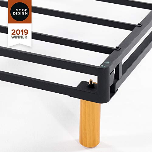 ZINUS GOOD DESIGN Award Winner Justina Metal Mattress Foundation, 11 Inch Platform Bed, No Box Spring Needed, Twin, Beige