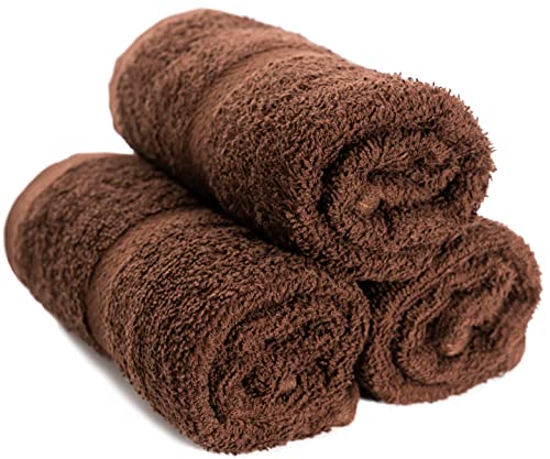 Simpli-Magic 79223 Brown Hand Towels, Size: 16β x 27β, 12 Pack