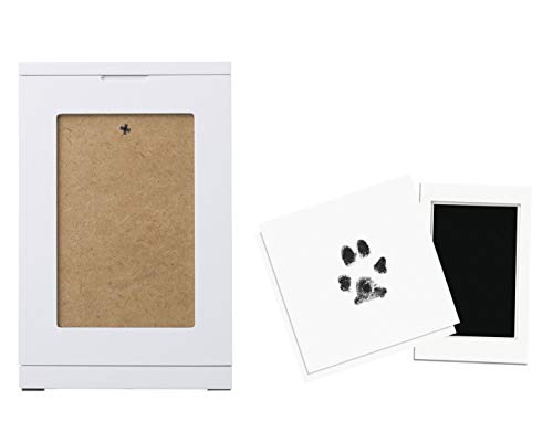 Pearhead Dog or Cat Personalized Memory Box Keepsake, Pet Rainbow Bridge Memorial Urn, Modern Pet Burial Tabletop Urn