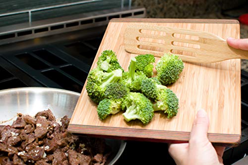 Crate Collective The Original 4-Piece Bamboo Spurtle Set - Wooden Cooking Spoon Utensils for Stirring, Serving, Mixing, Whisking, Whipping, Flipping Food - Non-Scratching, Eco-Conscious Kitchen Tools