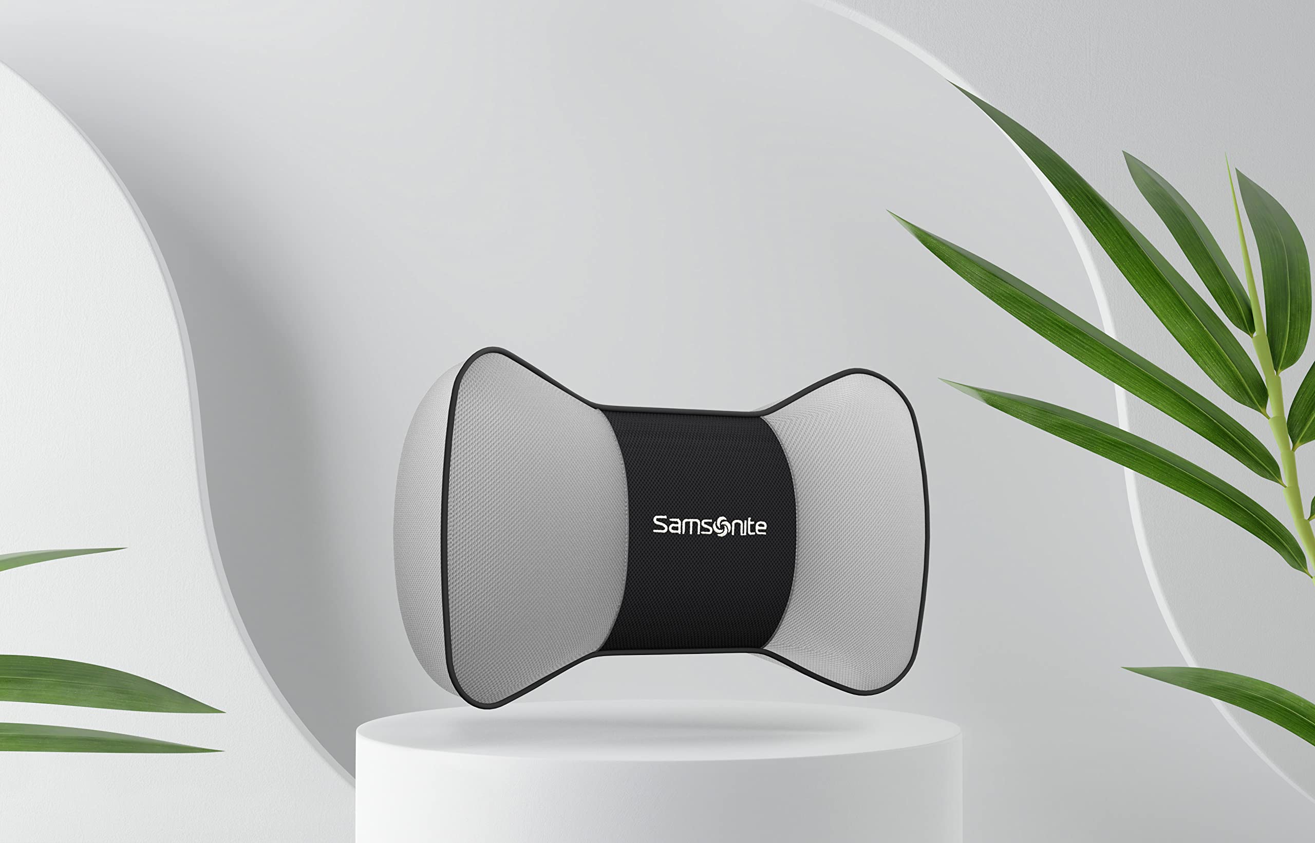 SAMSONITE, Travel Neck Pillow for Car or SUV, Boost your DRIVING COMFORT, High Grade - Memory Foam, Comfortable Headrest Cushion, Fits ALL VEHICLES, Gray…