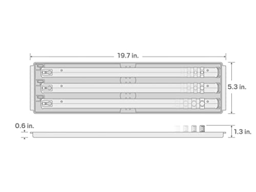 TEKTON 1/4, 3/8, 1/2 Inch Drive Socket Rails & 18 Inch Tray (Black) | OST77258 | Made in USA