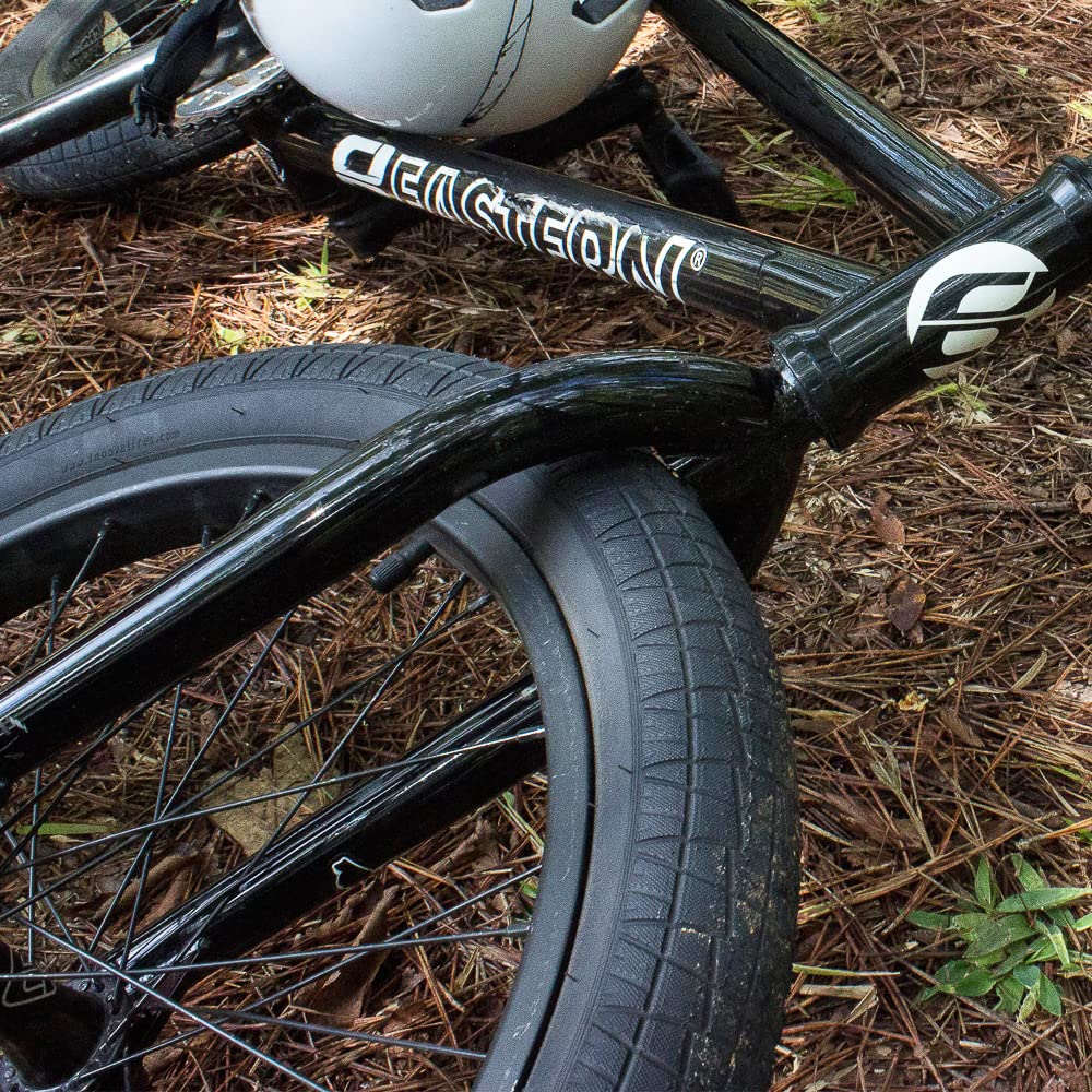 Eastern Bikes Throttle 20 inch BMX Tires Available with or Without Tubes, 2.2, 2.3 and 2.4 Inch Widths, White or Yellow Logo. (2.2" Yellow Logo, 2 Pack with Tubes)