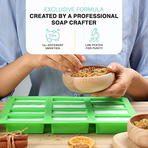 Saponify - 2Lb Mango Butter Melt and Pour Soap Base, Skin-Enhancing Natural Mango Butter Soap Base, Easy to Use Glycerin Soap Base for Soap Making