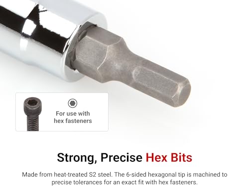 TEKTON 1/4 Inch Drive x 2.5 mm Hex Bit Socket | SHB032X3