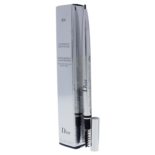 Christian Dior Diorshow Brow Styler Ultra-Fine Precision Brow Pencil 004 Black for Women, 0.003 Ounce