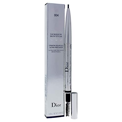 Christian Dior Diorshow Brow Styler Ultra-Fine Precision Brow Pencil 004 Black for Women, 0.003 Ounce