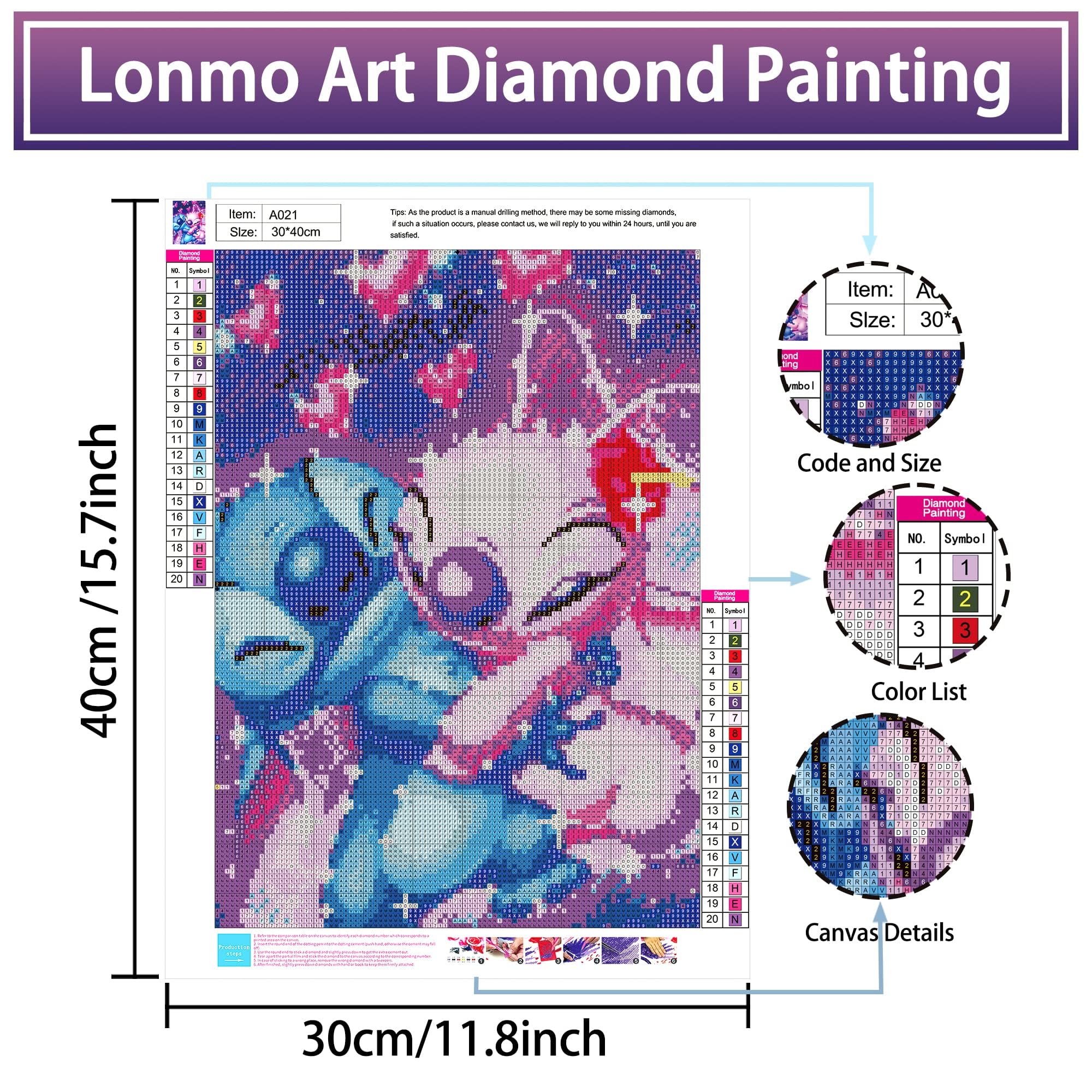 Diamond Art Painting Kits for Adults-Diamond Painting Kits,DIY 5D Square Full Drill Art Perfect for Wall Decor(12x16inch)