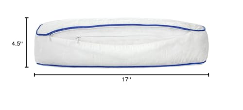 Nature's Guest Adjustable Cervical Neck Roll Bolster Pillow, Better Than Memory Foam Pillow, Neck Pillow for Sleeping, Cervical Cylinder Pillow for Spine Back, Neck Pain, Travel Pillow Leg Bed Pillow