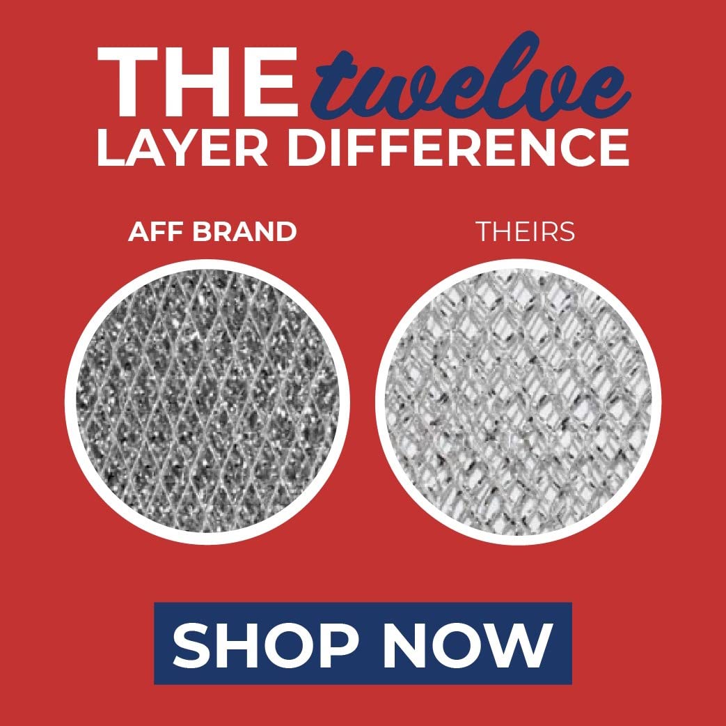 Air Filter Factory Replacement For WB02X11534 GE 6.37 x 6.75 x 0.09 Inches Microwave Oven Aluminum Mesh Grease 12-Layer Vent Filter 2-Pack