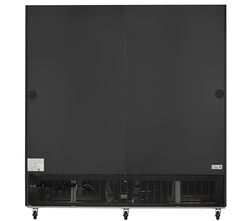 KoolMore - MDR-3GD Koolmore 78 1/4" Commercial Glass 3 Door Display Refrigerator Merchandiser - Upright Beverage Cooler with LED Lighting - 53 Cu. Ft. Black