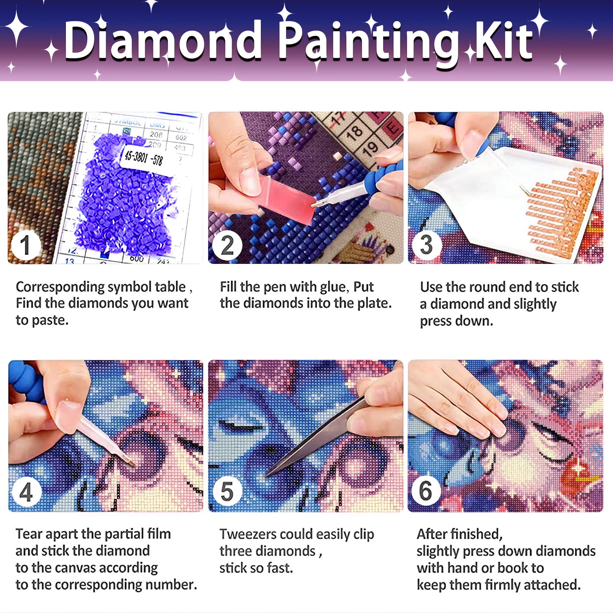 Diamond Art Painting Kits for Adults-Diamond Painting Kits,DIY 5D Square Full Drill Art Perfect for Wall Decor(12x16inch)