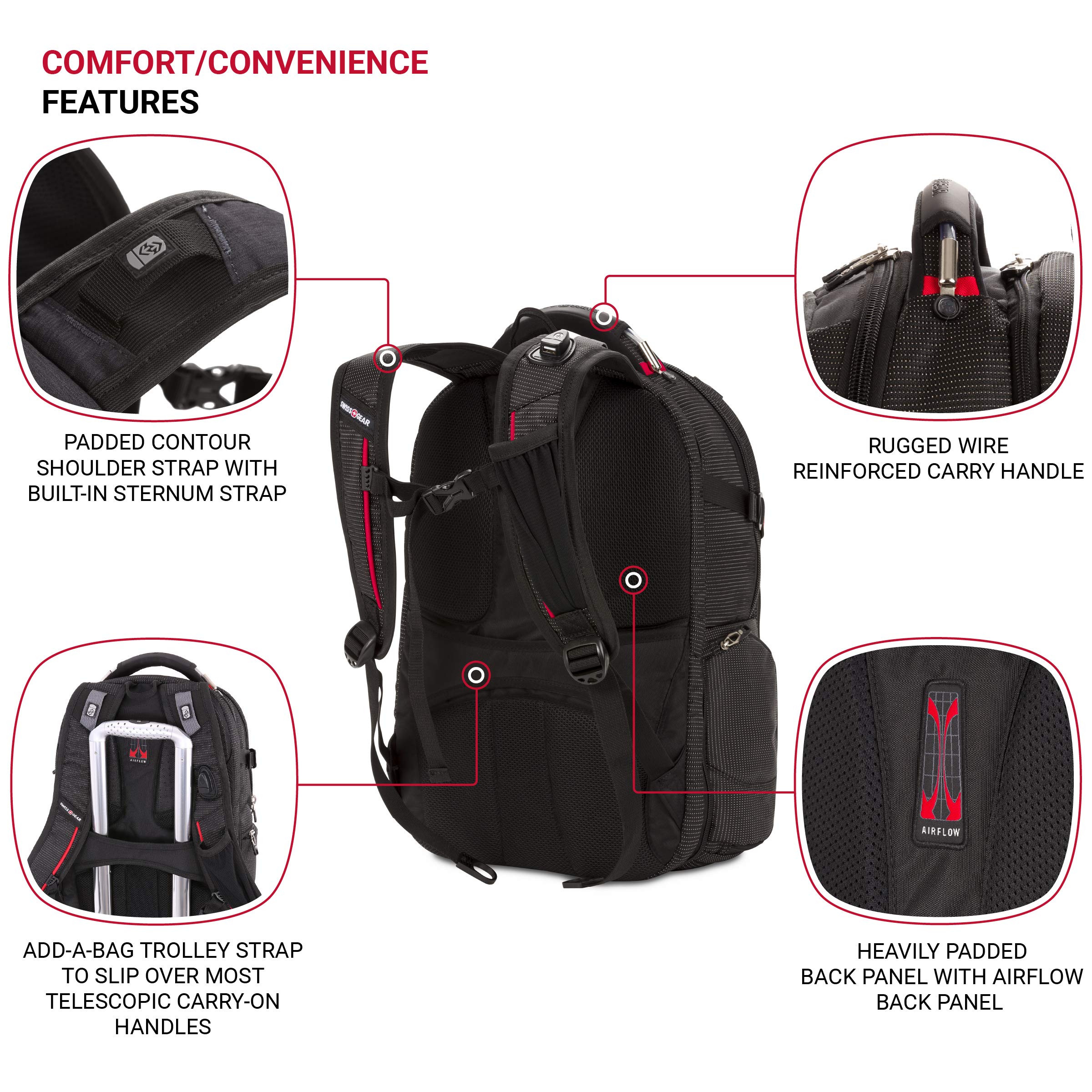 SwissGear Travel Tech Elite, Dark Grey, Large
