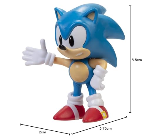 Sonic The Hedgehog Action Figure 2.5 Inch Classic Sonic Collectible Toy