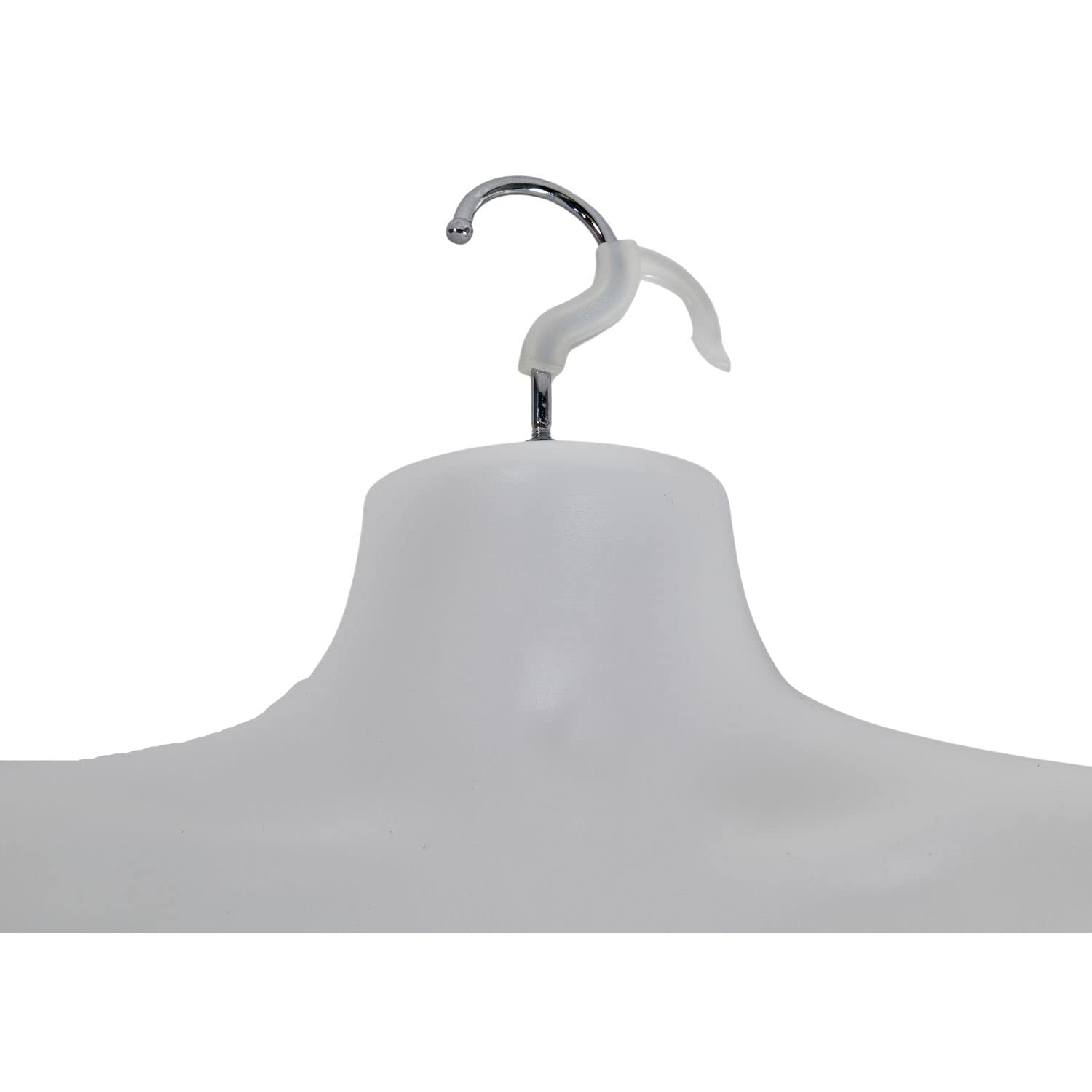 SSWBasics Male Molded Shatterproof Frosted Hanging Shirt Form with Hook - Fits Men's Sizes