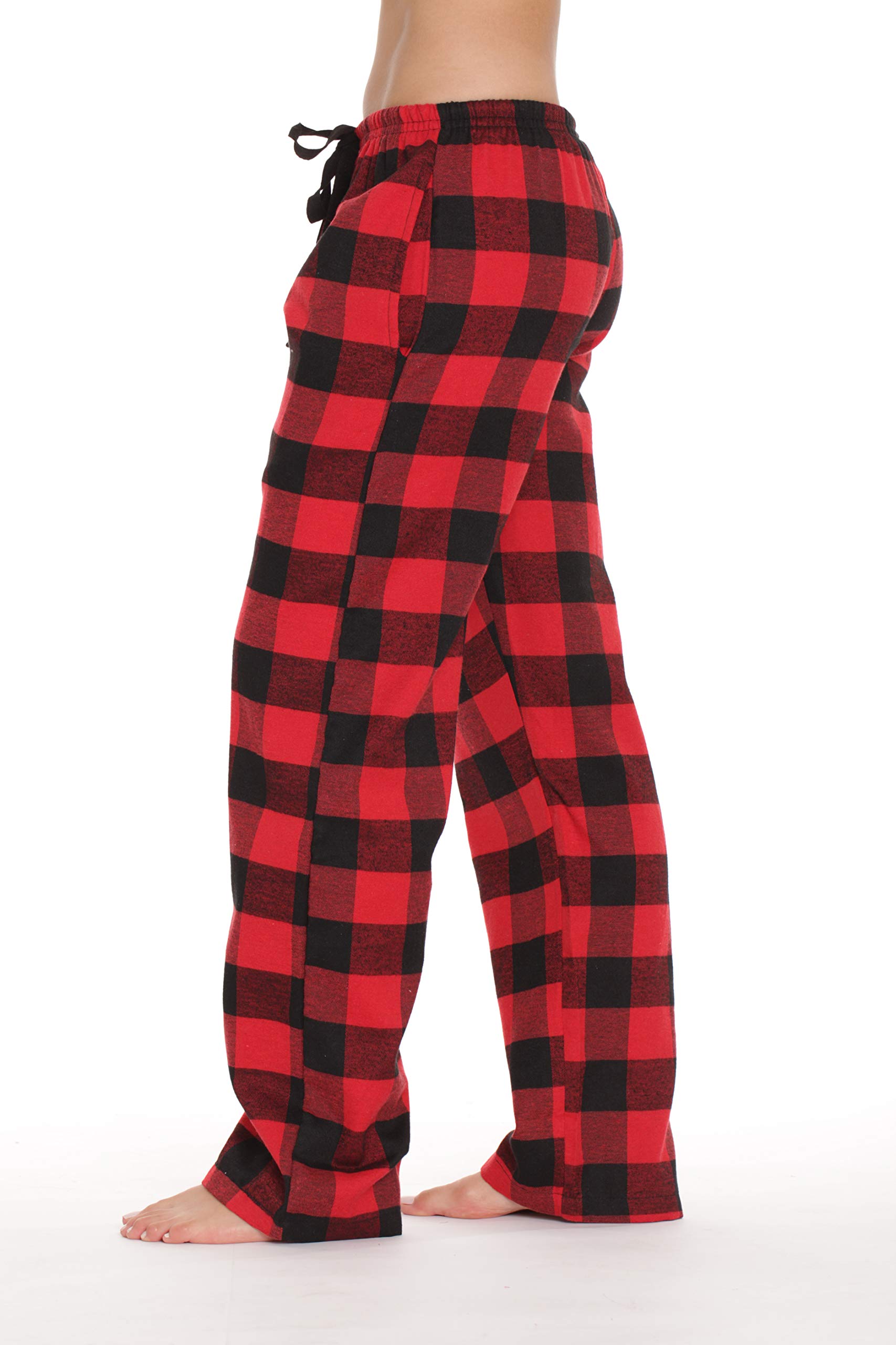 #followme Flannel Pajama Pants for Women Sleepwear PJs 45805-10195-RED-XS