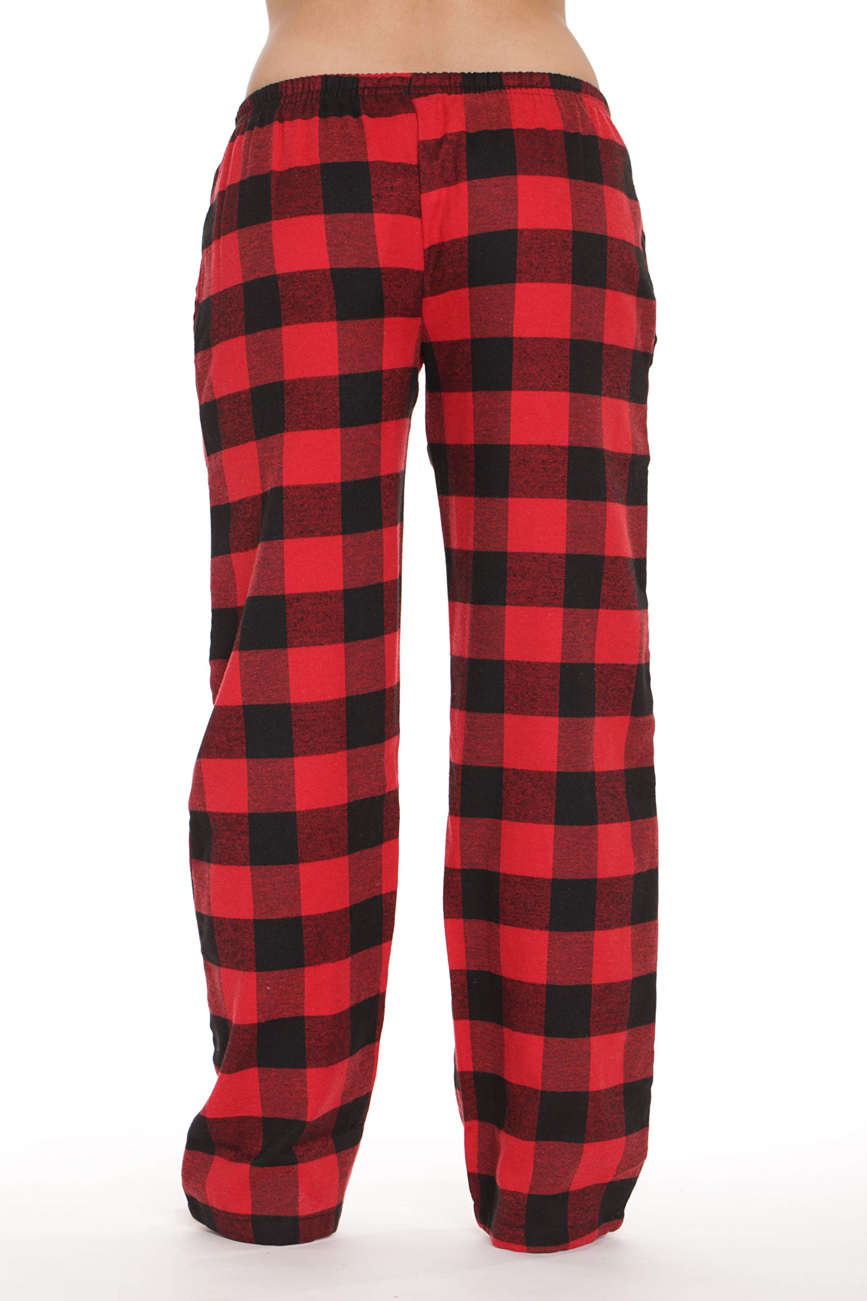 #followme Flannel Pajama Pants for Women Sleepwear PJs 45805-10195-RED-XS