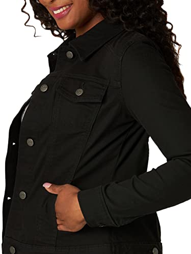 Riders by Lee Indigo Women's Denim Jacket, Black, X-Large