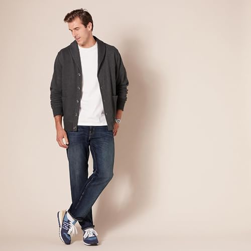 Amazon Essentials Men's Straight-Fit Stretch Jean, Dark Wash, 36W x 30L