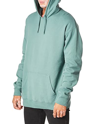 Hanes Men's Comfortwash Garment Dyed Hoodie Sweatshirt, Cypress Green, Medium