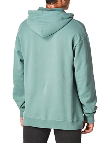 Hanes Men's Comfortwash Garment Dyed Hoodie Sweatshirt, Cypress Green, Medium