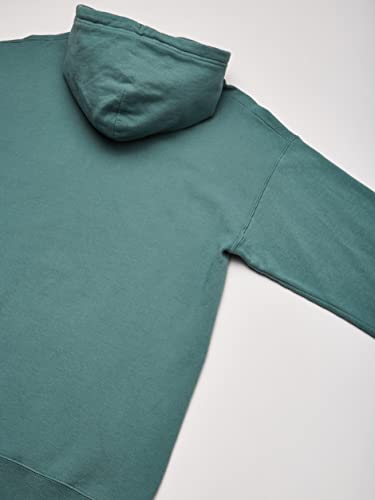 Hanes Men's Comfortwash Garment Dyed Hoodie Sweatshirt, Cypress Green, Medium