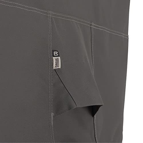 Classic Accessories Ravenna Water-Resistant 58 Inch BBQ Grill Cover and 108 Inch Rectangular/Oval Patio Table & Chair Set Cover Bundle