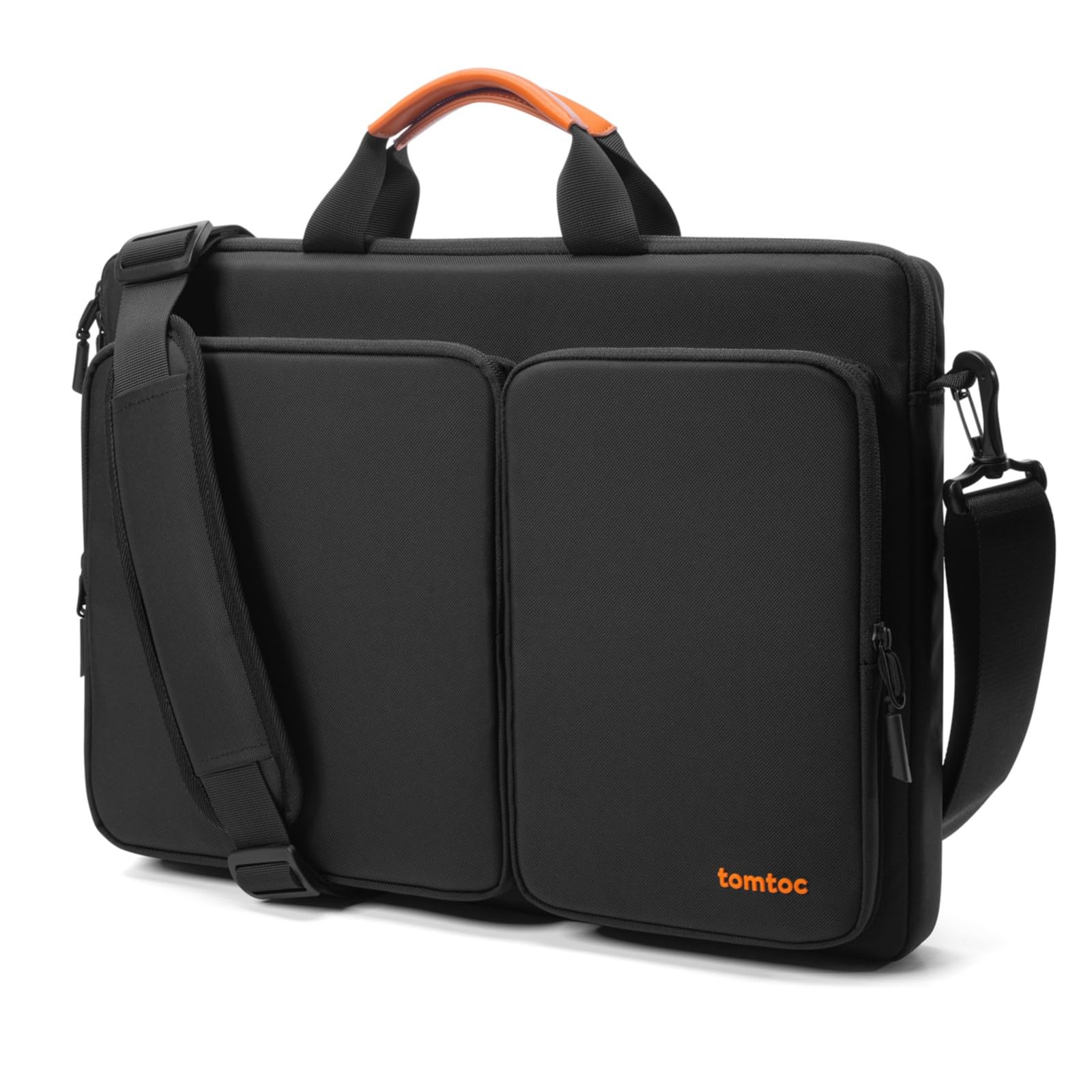 tomtoc 360 Protective Laptop Shoulder Bag for 15 Inch New MacBook Air M3/A3114 M2/A2941 2024-2023, 15 Inch Microsoft Surface Laptop 6/5, Water-Resistant Accessory Case for MacBook Pro A1990 A1707