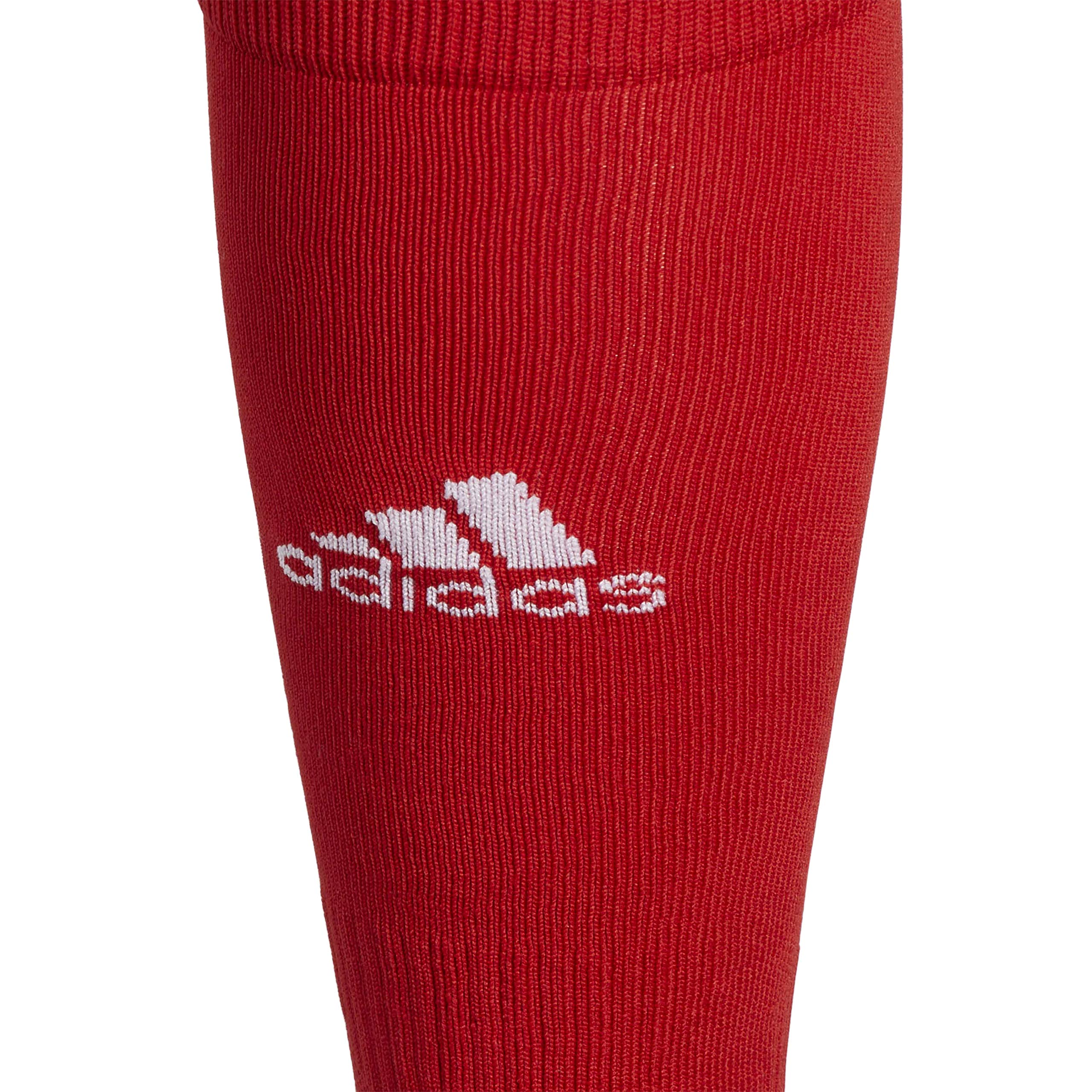 adidas Copa Zone Cushion 4 Soccer Socks (1-Pair) for Men, Women, Boys and Girls, Team Power Red/White, Medium