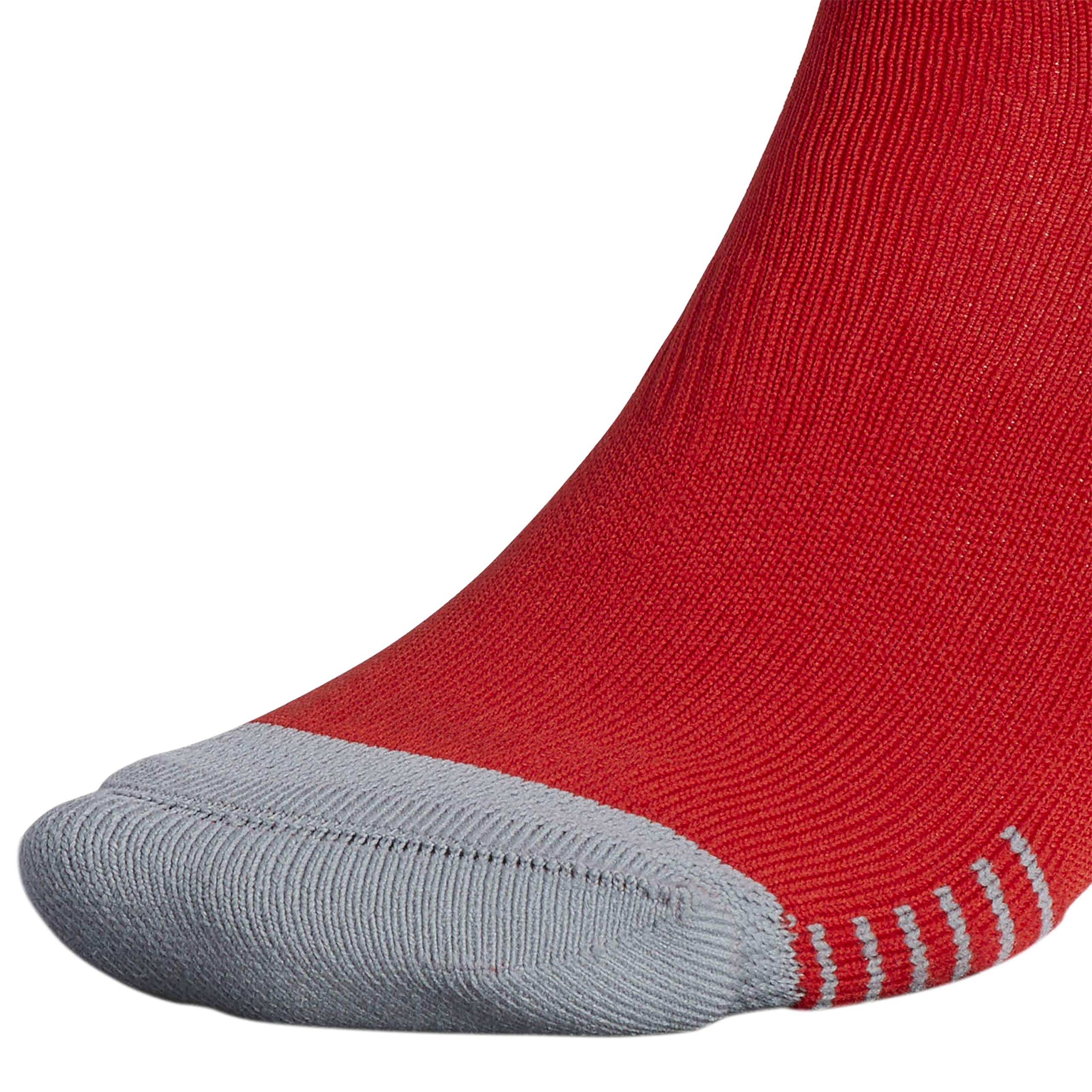 adidas Copa Zone Cushion 4 Soccer Socks (1-Pair) for Men, Women, Boys and Girls, Team Power Red/White, Medium