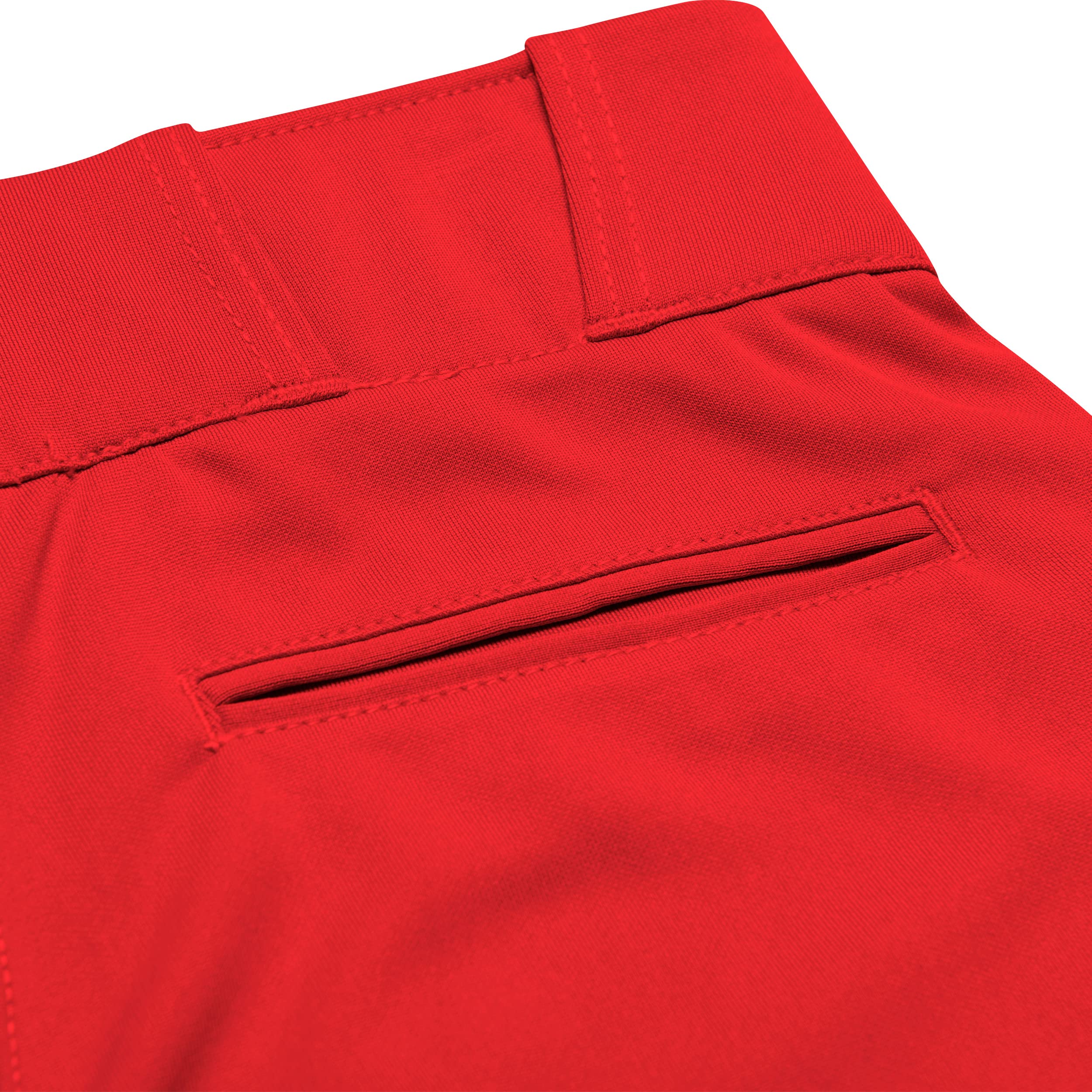 CHAMPRO Girls Tournament Traditional Low-Rise Softball Pant, Large, Scarlet