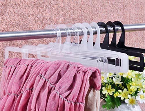 WellieSTR (Pack of 50 Plastic Hangers,Towel/Scarf/Legging Hangers, 21cm/8.3" - Black