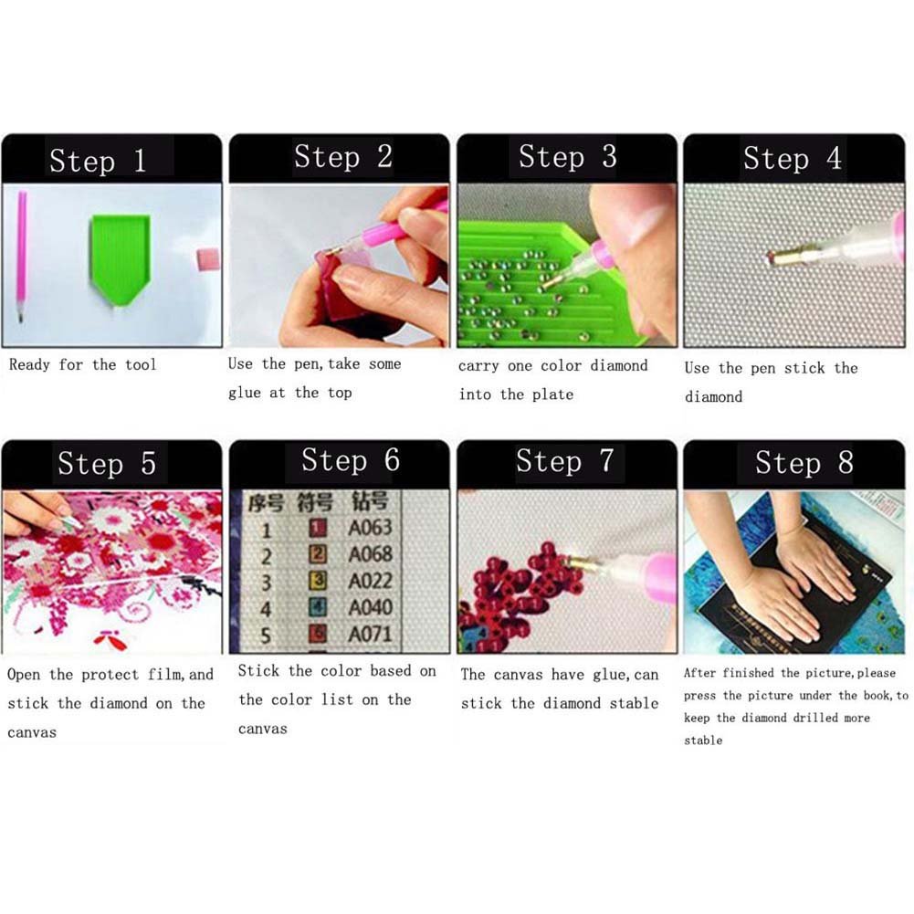 VKTECH Full Drill Angel 5D DIY Diamond Embroidery Painting Mosaic Cross Stitch Round Rhinestones Beads Kits Home Wall Decor