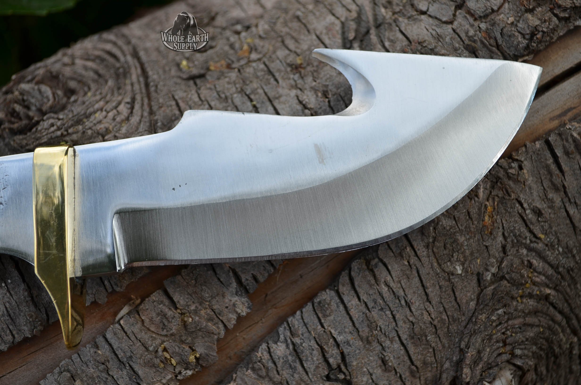 Whole Earth Supply 420 Stainless Steel Knife (420 Stainless Steel, Pair of 4.75 inch Guthook Blades)