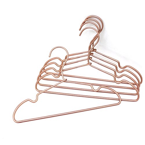 Koobay 12.6" Metal Wire Rose Gold Children Clothes Hangers,30PACK, Baby Coat Clothes Hangers Display Storage