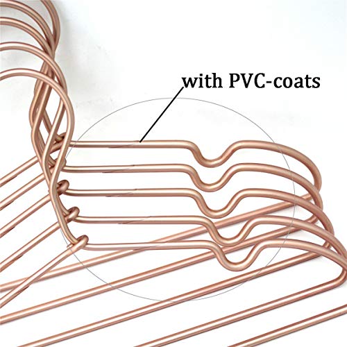 Koobay 12.6" Metal Wire Rose Gold Children Clothes Hangers,30PACK, Baby Coat Clothes Hangers Display Storage
