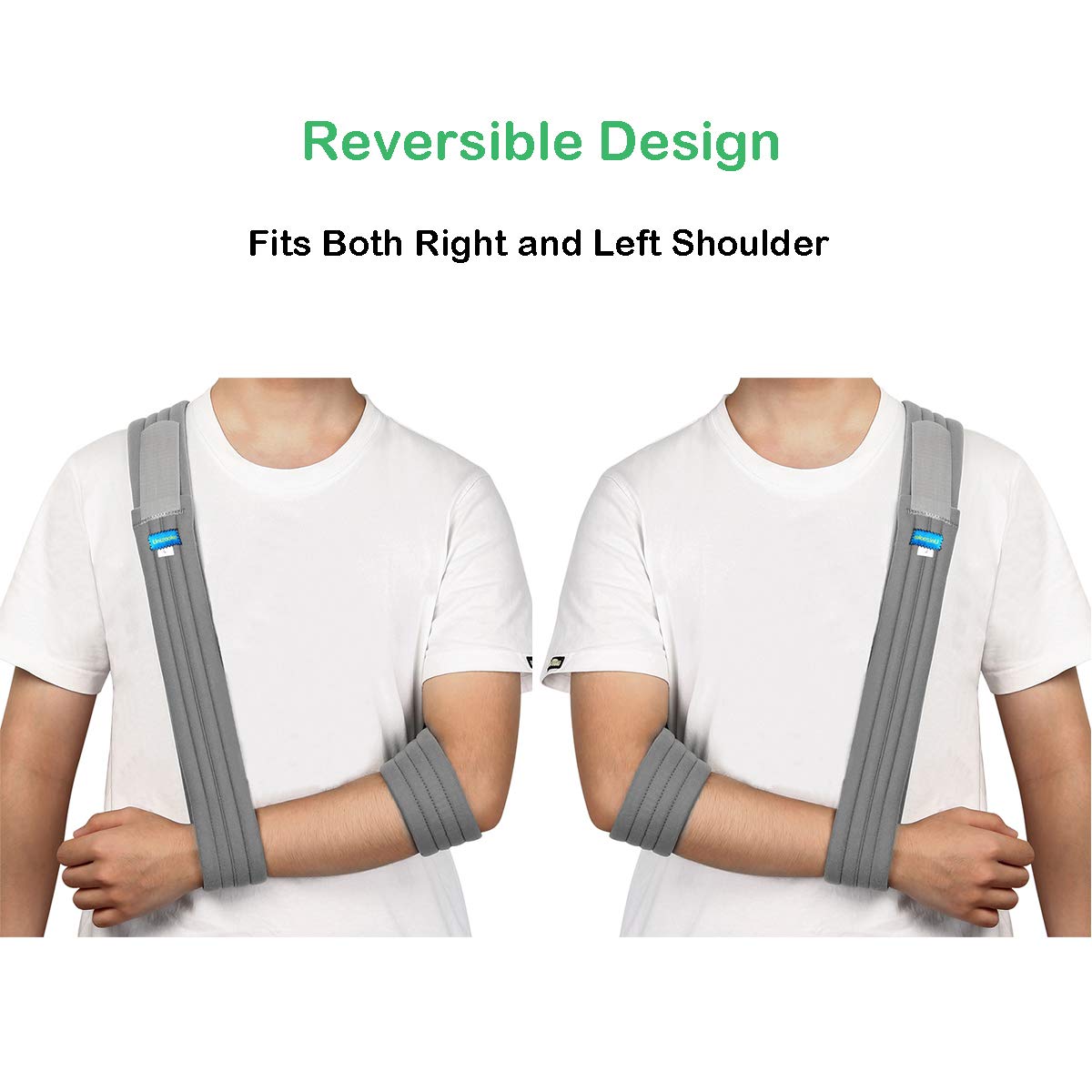 Unizooke Arm Sling - Medical Support Strap for Broken & Fractured Bones - Adjustable Shoulder, Rotator Cuff Full Soft Immobilizer - For Left, Right Arm, Men Women(Simple/Lightweight/Comfortable)