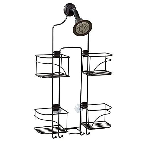 Home Shower Caddy Storage Bronze Hanging Shelf Bathroom Elegance Organizer Rack Institu Bathroom Shelves Bathroom Decor Home Decor Bathroom Organizer Bathroom Accessories Bathroom Storage