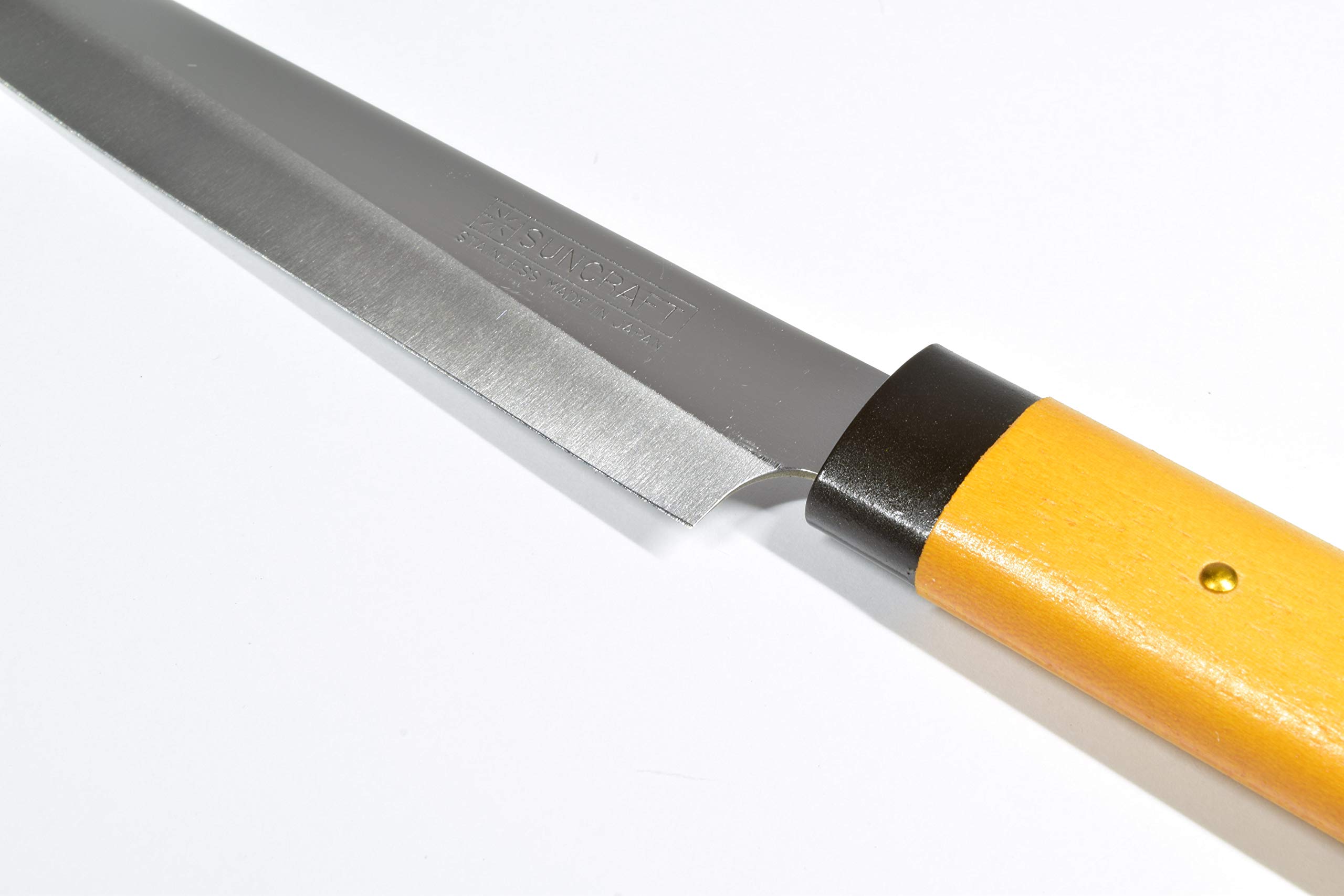 Seki Japan Small Fruit Knife Angular Edge Wooden Handle, 8.5” Small Kitchen Utility Knife, Stainless Steel Blade, Vegetable Knife Paring Knife Pairing Knife Japanese Knives with Cover