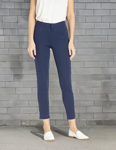Amazon Essentials Women's Skinny Ankle Pant, Navy, 16