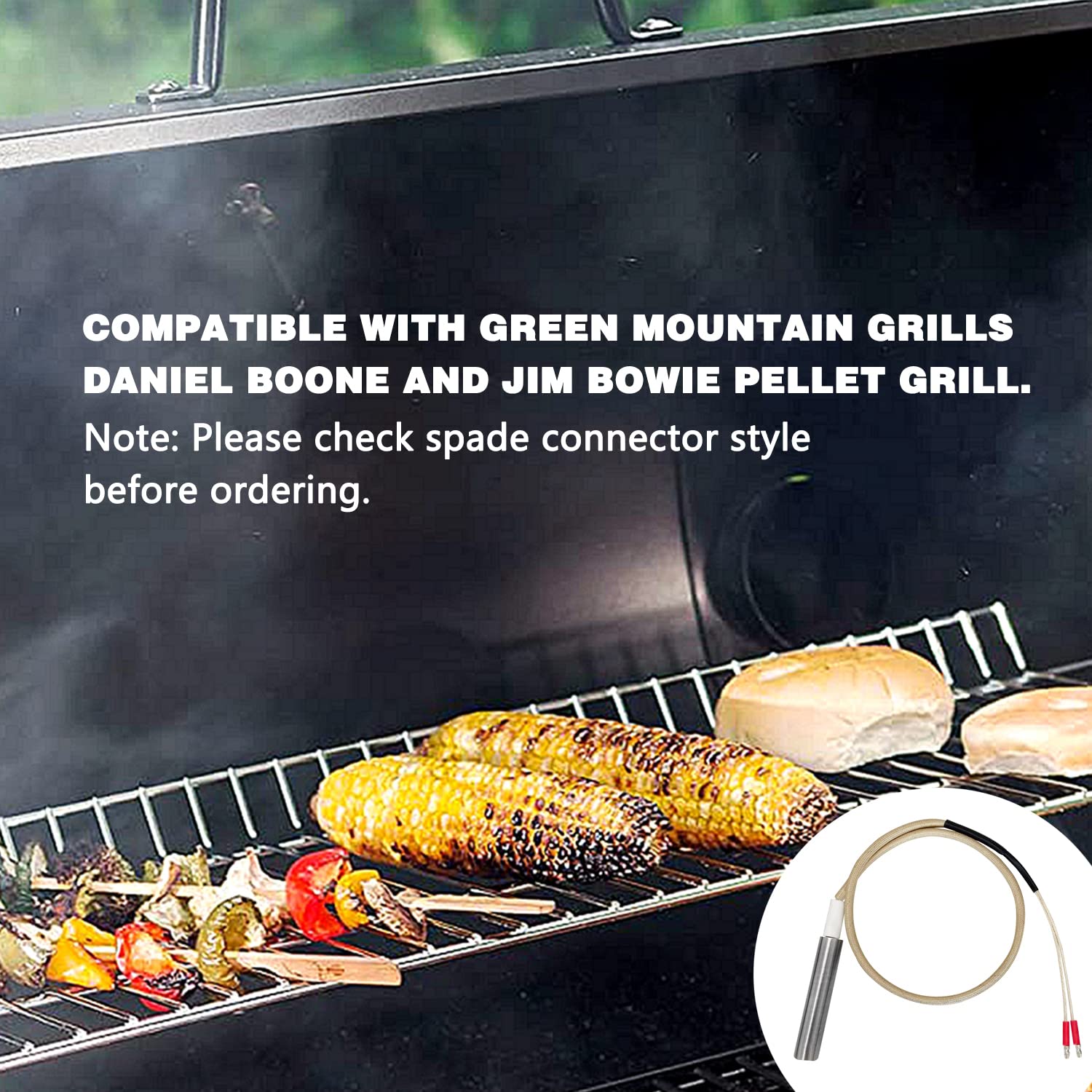 ZHOUWHJJ Replacement Igniter for 110V Green Mountain Daniel Boone and Jim Bowie Pellet Grill