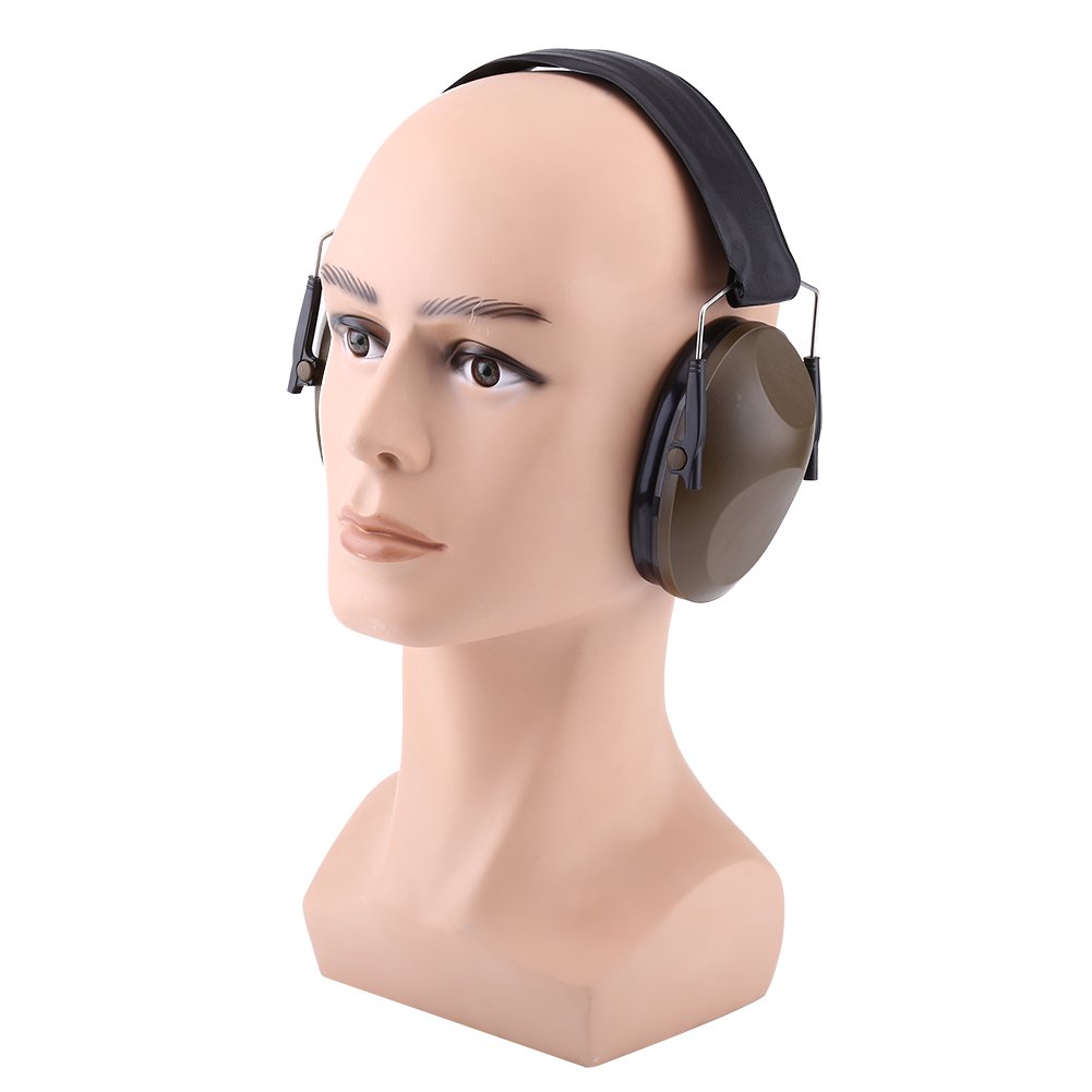 Noise Reduction Acoustic Earmuffs Hearing Ear Defenders for Shooting Shooters,Work,Gun Range Or Race Track Hearing (Green)