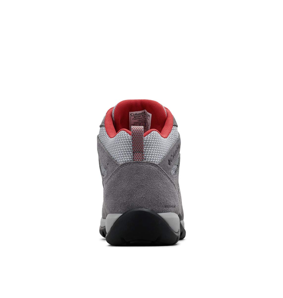 Columbia womens Redmond V2 Mid Waterproof Hiking Shoe, Steam/Daredevil, 8.5 US