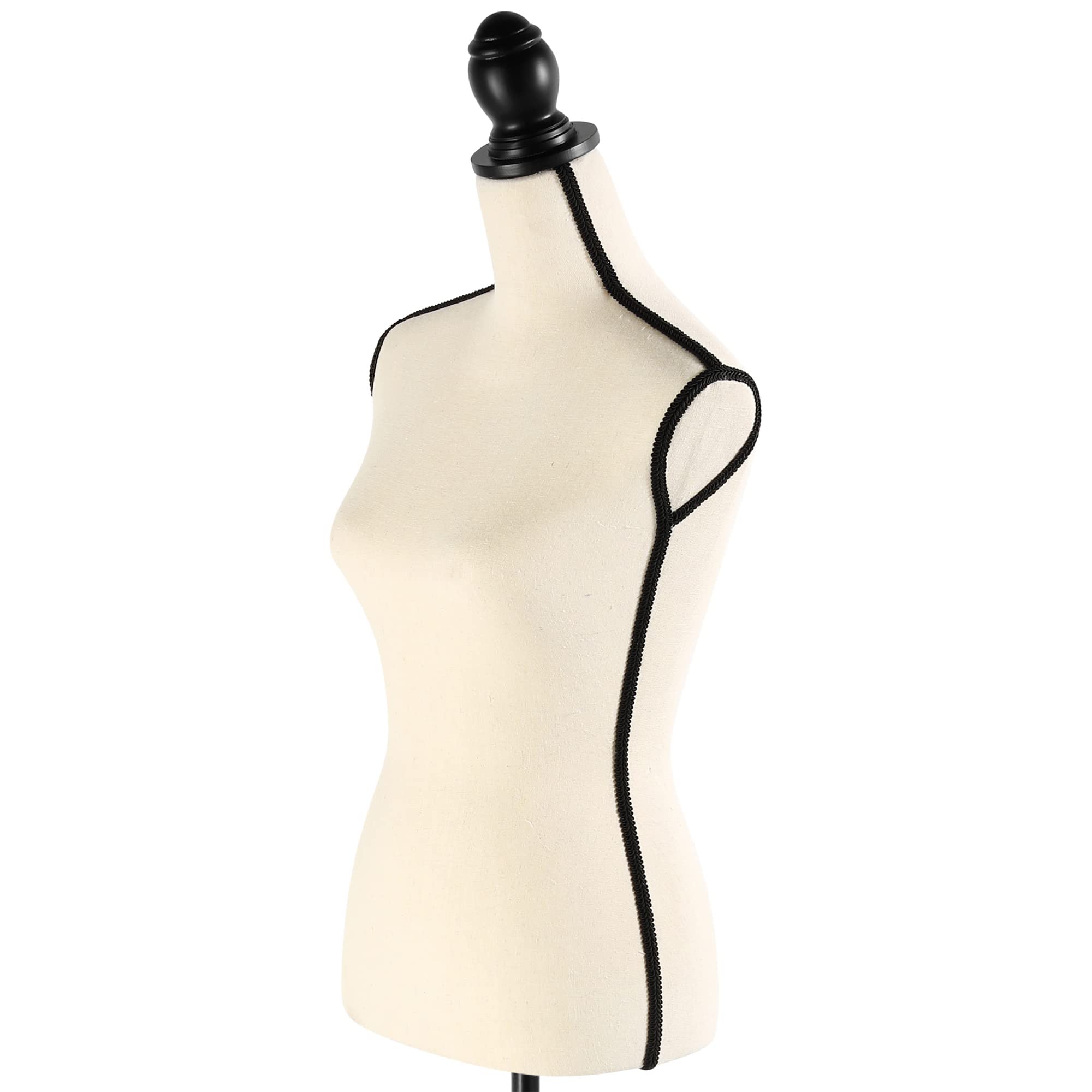 Female Dress Form Mannequin Torso Adjustable Height Mannequin Body with Tripod Stand for Clothing Dress Jewelry Display, Beige