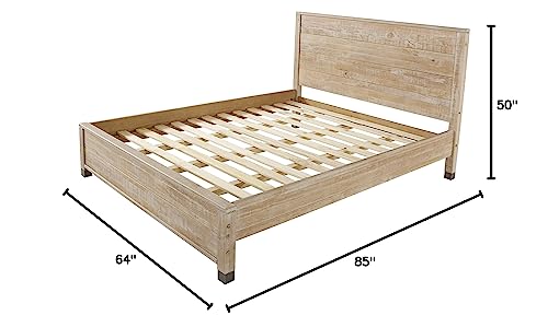 Camaflexi Baja Platform Bed, King Size, Brown