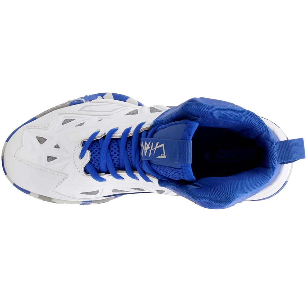 AND1 Kids Boys Chaos Basketball Sneakers Shoes - Blue, White - Size 4.5 M