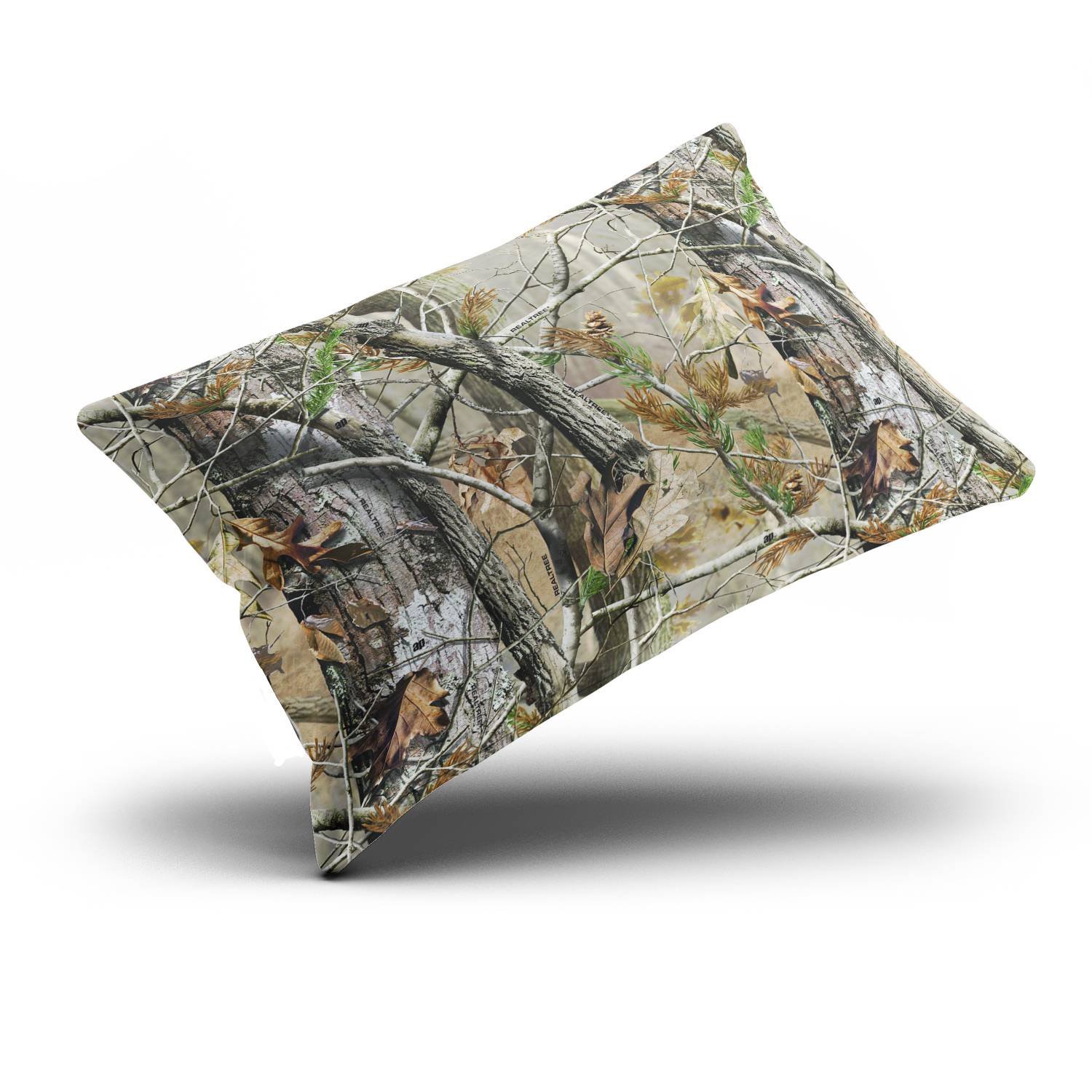 SALLEING Modern Beauty Real Tree Lesves Camouflage Camo One Side Decorative Pillowcase Queen Zippered Throw Pillow Case Cushion Cover 20x30 inches