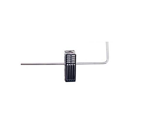 NAHANCO 6214RCCHHU 14” Wooden Pant Skirt Hanger with Chrome Hook and Clips, Natural (Pack of 25)